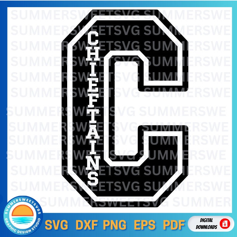 Chieftains Svg, Cheerleader Svg, Cheer Mom Svg, Team Spirit, Letter C ...