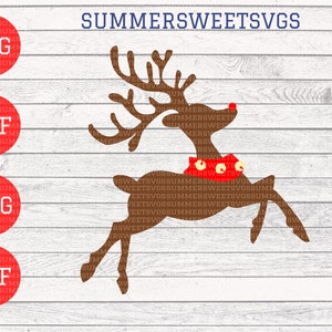 Chirstmas Svg, Deer SVG, Flying Reindeer SVG, Santa Reindeer, Kids ...