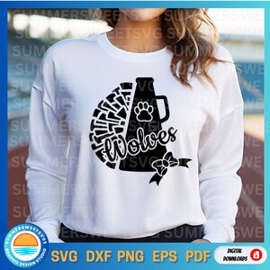 Wolves Cheer SVG, Cheerleader, Wolves, Wolves Shirt Svg, Wolves, Eps ...