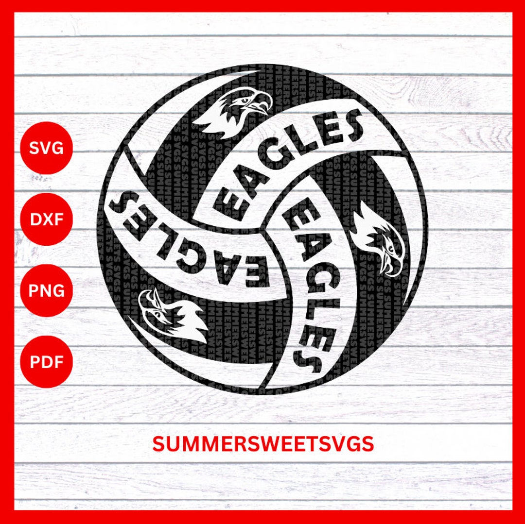 Eagles Svg Png Dxf Pdf Team Spirit Cheer Monogram - Etsy
