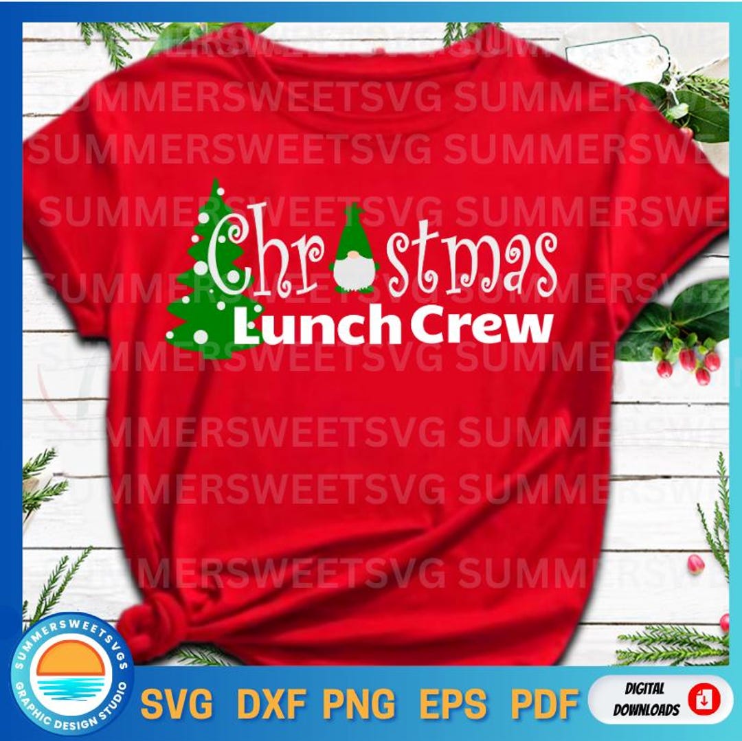 School SVG, Christmas Lunch Crew SVG, Cafeteria Crew, Crew Dxf File ...