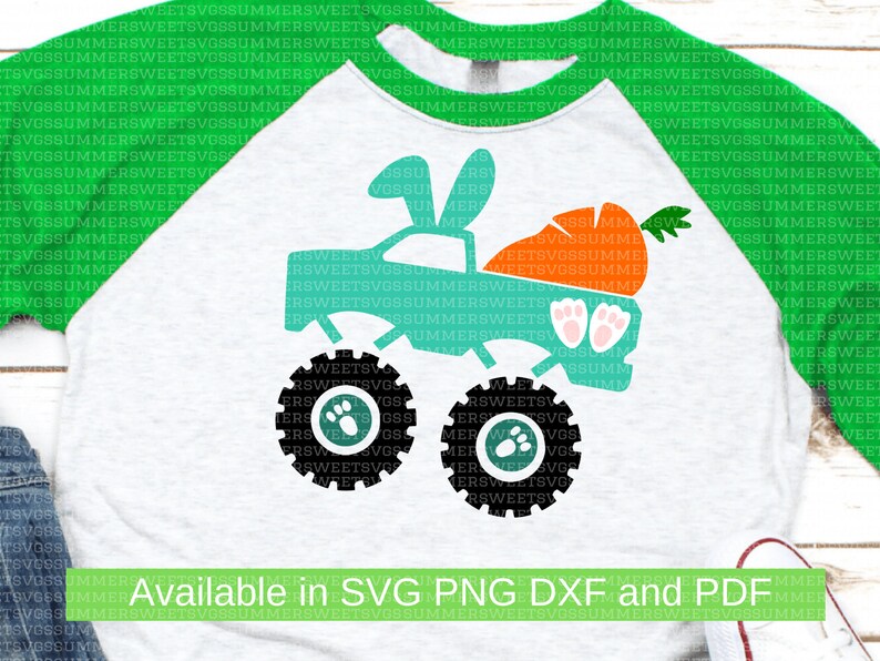 Monster Truck SVG Bunny Truck SVG Boys Easter Svg Easter - Etsy