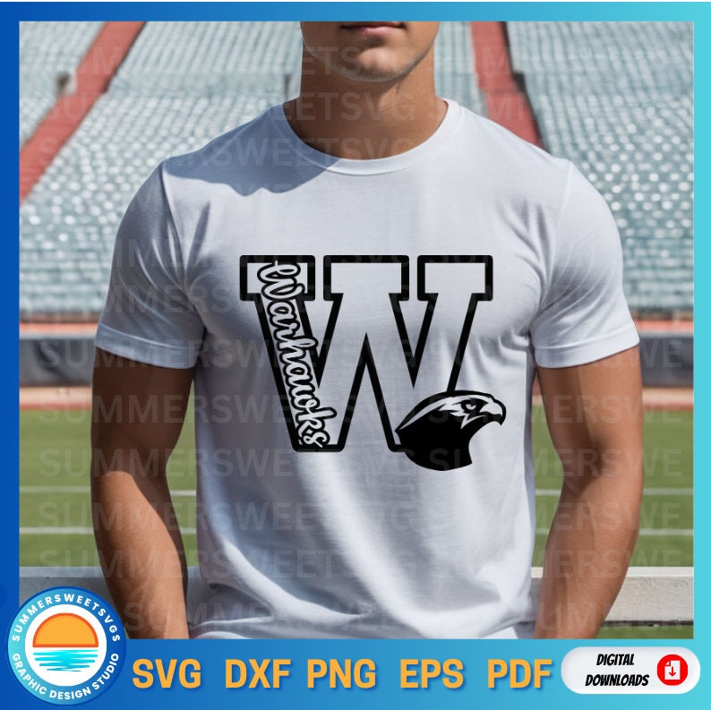 Warhawks Svg, Cheer Svg, Svg, Png, Dxf, Cricut Cut Files, Digital ...
