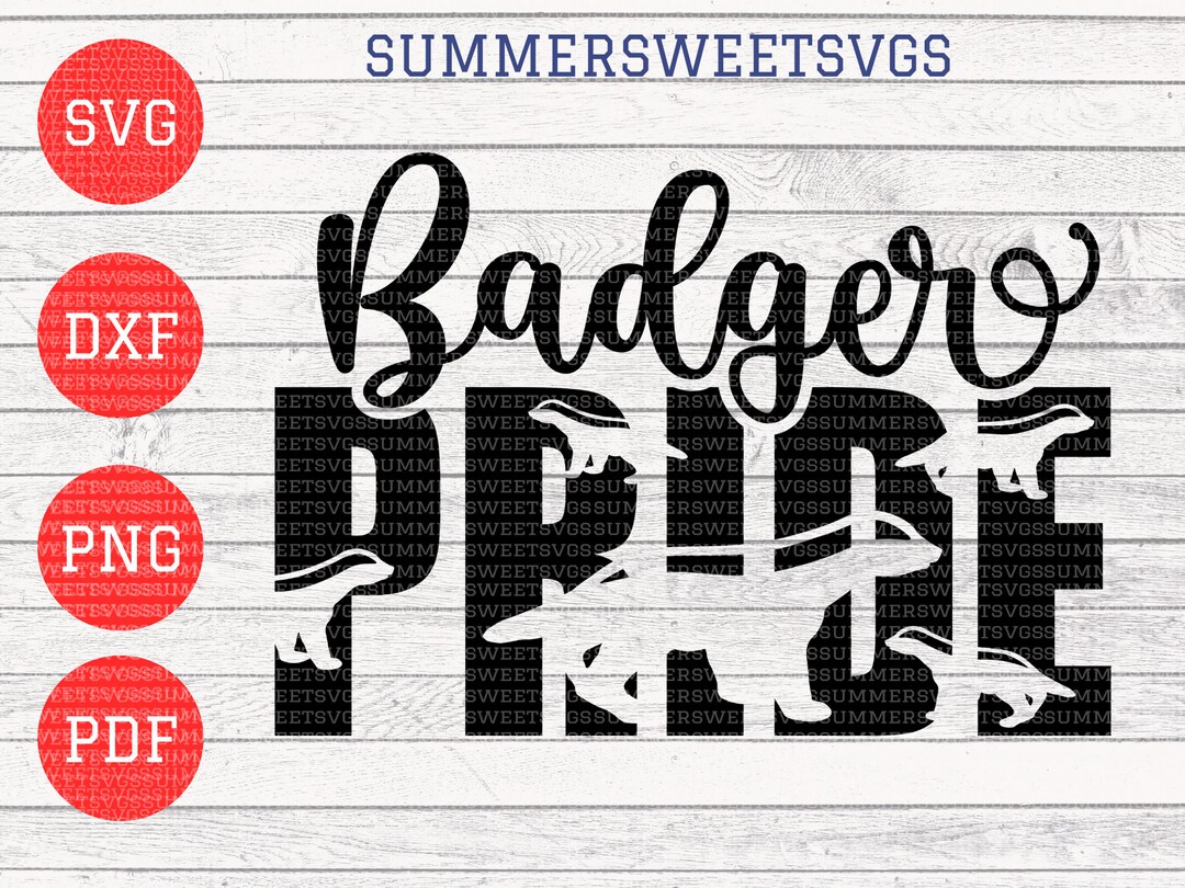 Badger Pride SVG Team Pride Svg Team Spirit Svg Pride Shirt - Etsy