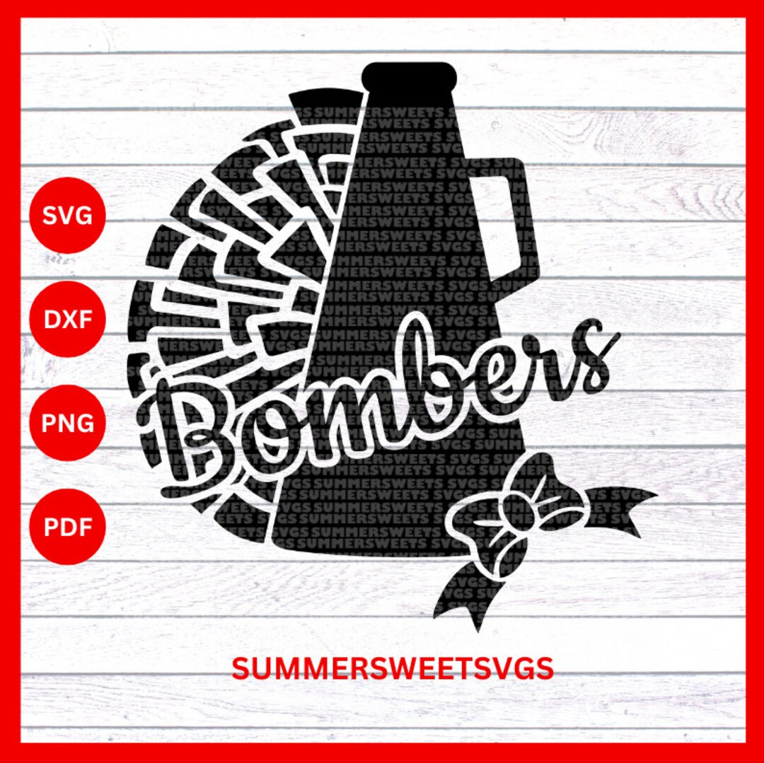 Cheer Mom, Bombers Svg, Png Dxf, Cricut Cut Files, Digital Cut Files ...
