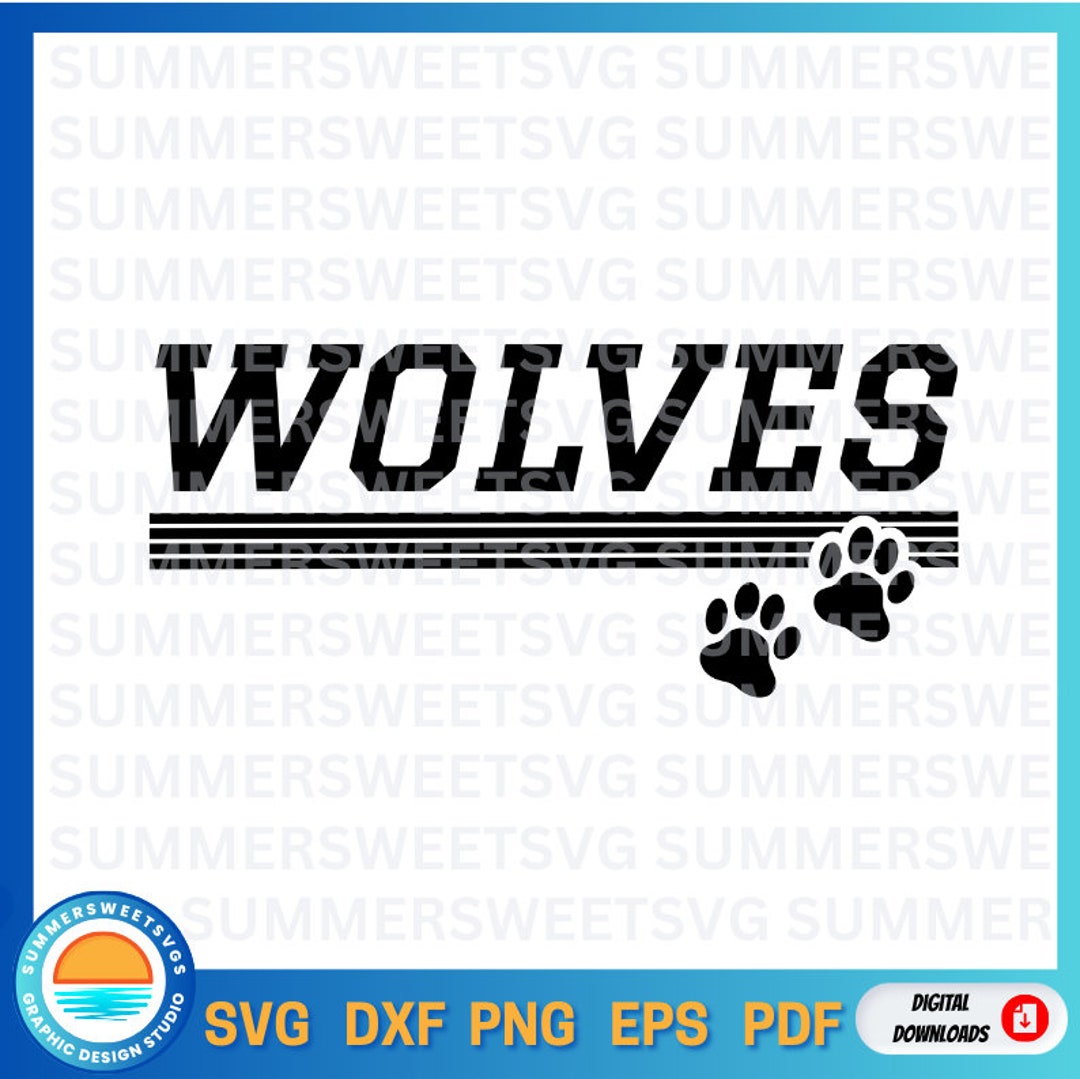 Wolves Svg Cheer Svg Cheerleader Monogram Svg Sublimation Png Cricut ...