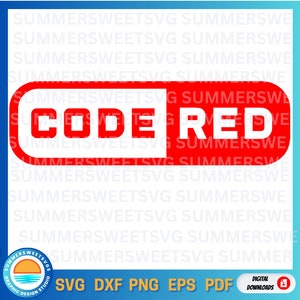Code Red Svg, Fire Svg, Word Art Svg, Red Sublimation Design ...