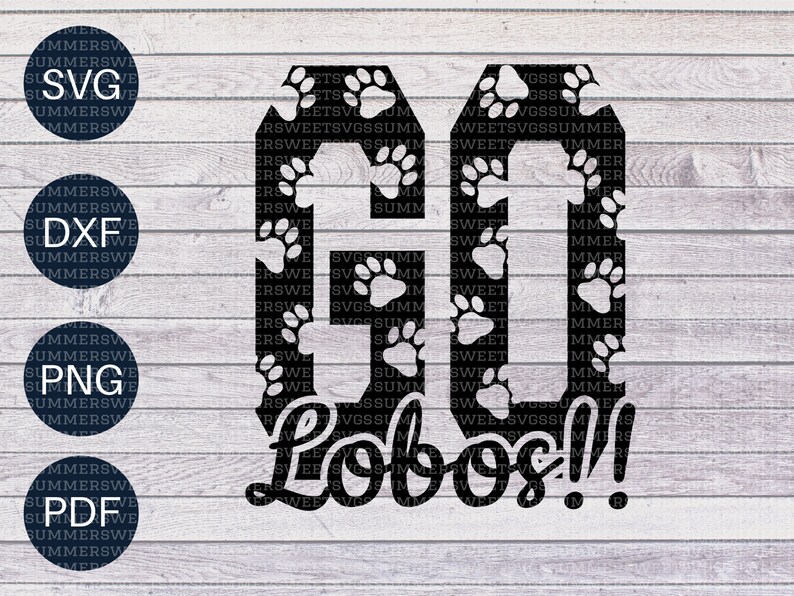 Go Lobos Svg Lobo SVG School Spirit Svg Sublimation Png - Etsy