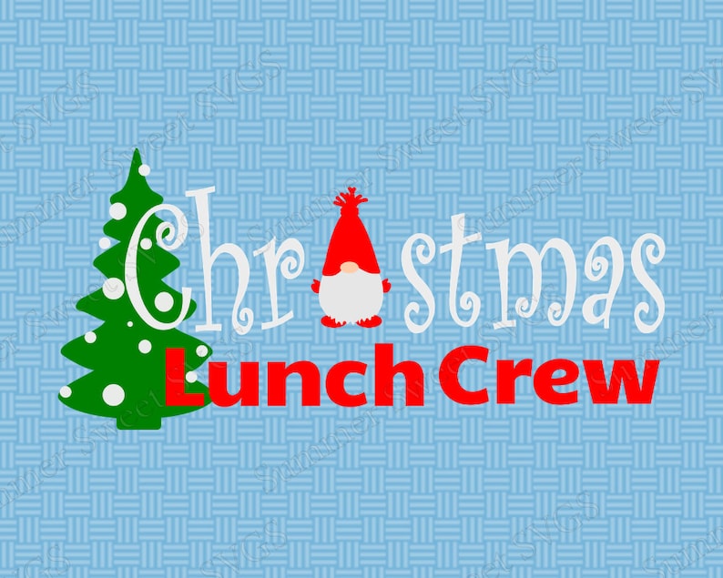 School SVG Christmas Lunch Crew SVG Cafeteria Crew Crew Dxf | Etsy