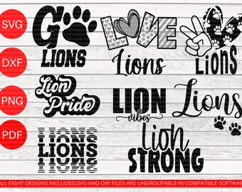 La Feria Lions Svg - Etsy