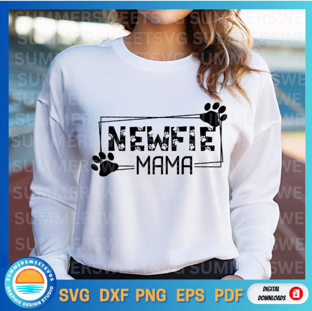 Newfoundland Dog Svg,paw Print Svg, Newfie Shirt Svg,shirt Design ...