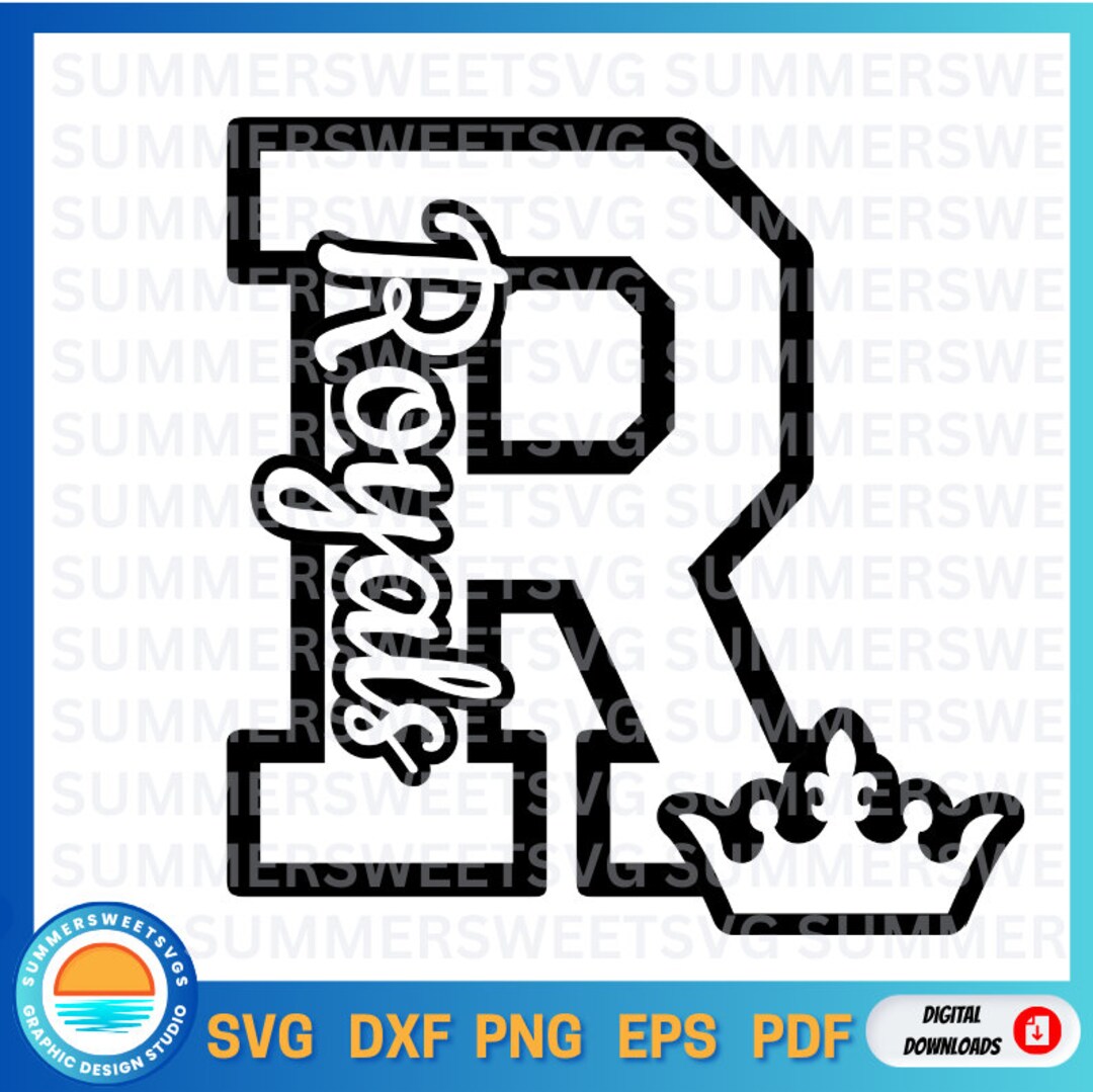 Royals Svg, Letter R Design, Cheer Svg, School Spirit, Cricut Cut Files ...