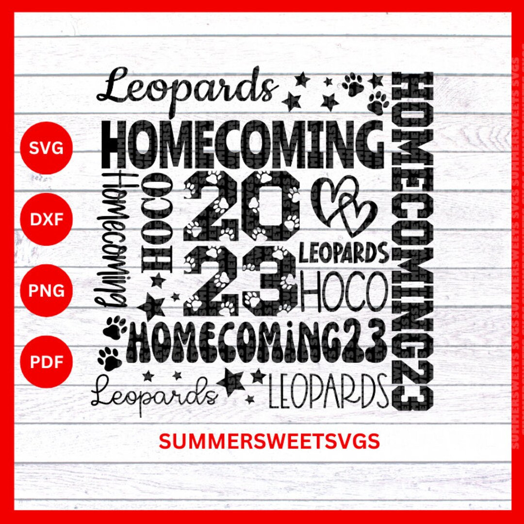 Homecoming 2023 Svg, Leopards 2023 Svg File, Homecoming Shirt Svg, Hoco ...