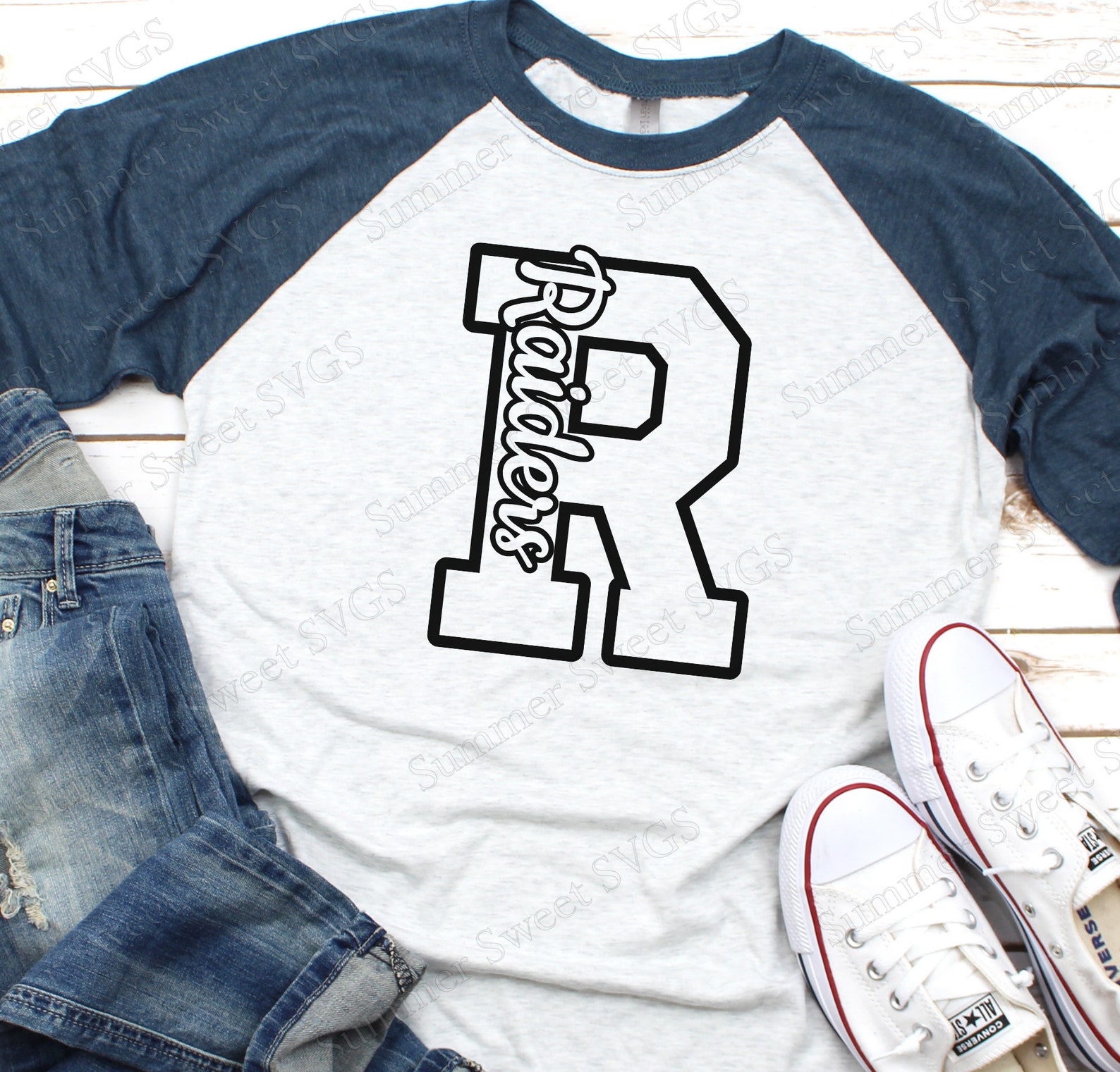 School Pride SVG Dxf Png Cheer School Spirit Raiders Letter R Cut File ...