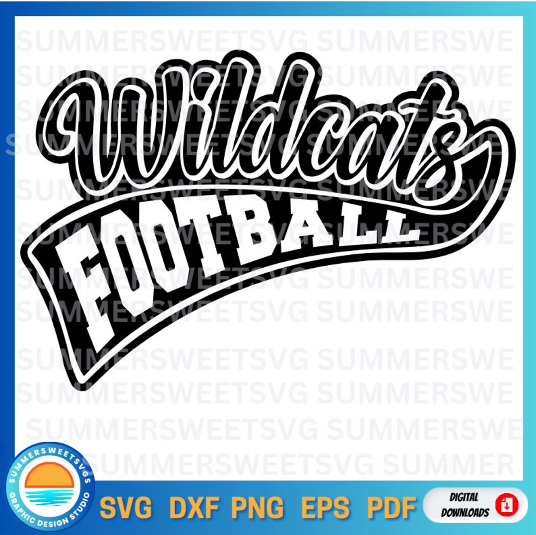 Wildcats Svg File, Wildcats Png, Team Spirit, Wildcat Mom, Football ...