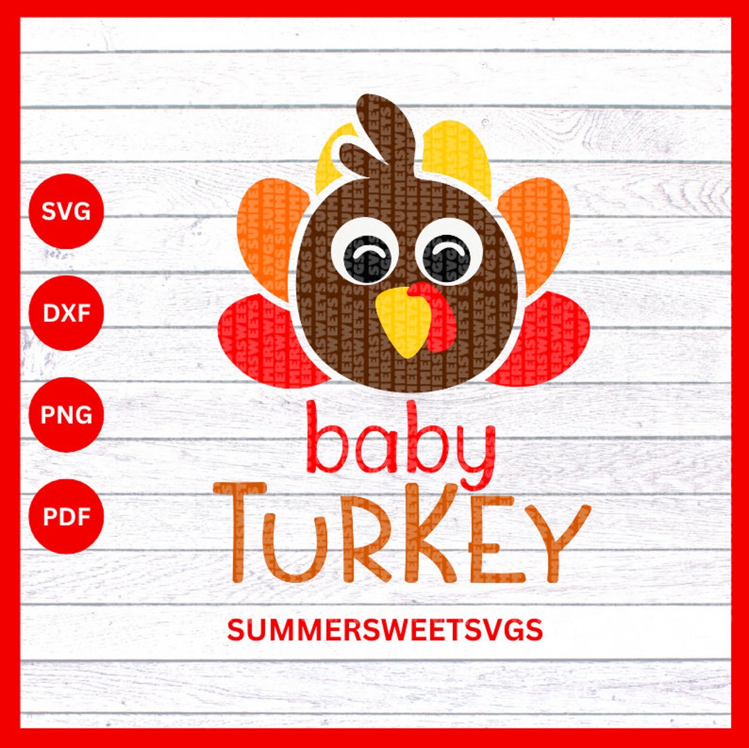 Thanksgiving Svg Turkey Monogram Kids Thanksgiving - Etsy