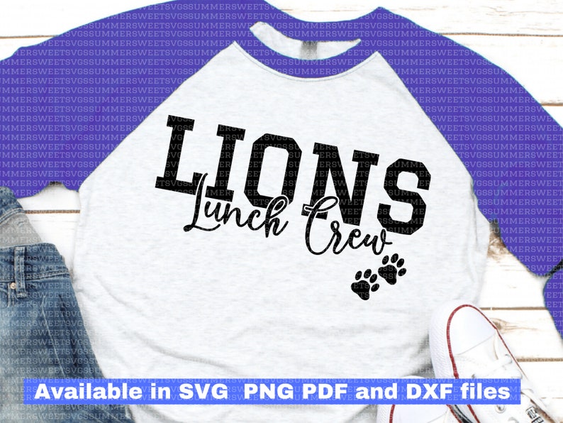 Lions Cafeteria Crew SVG Lunch Crew Svg Lunchroom | Etsy