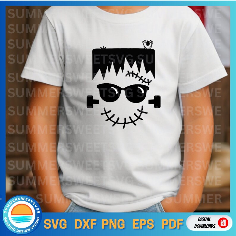 Halloween Svg,frankenstein Face SVG, Monster Face With Sunglasses ...