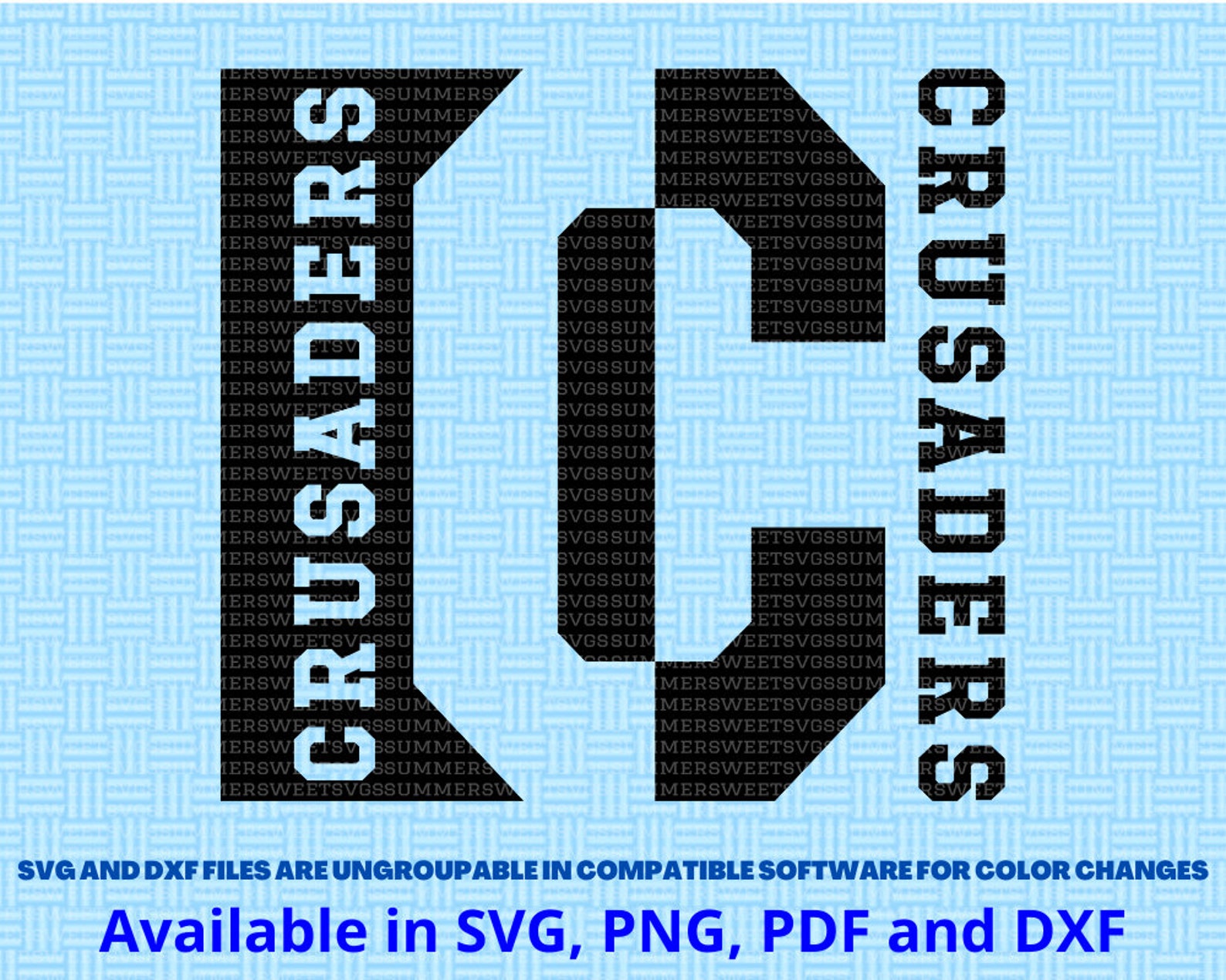 Crusaders Svg Cheer Svg Team Spirit Svg Sport Design Png - Etsy