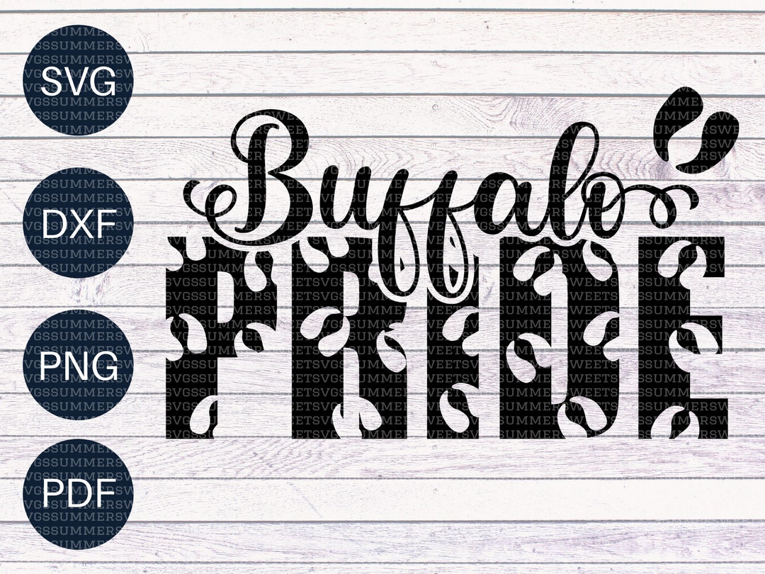 Buffalo Pride SVG Paw Print Svg Team Spirit Svg Pride Shirt - Etsy