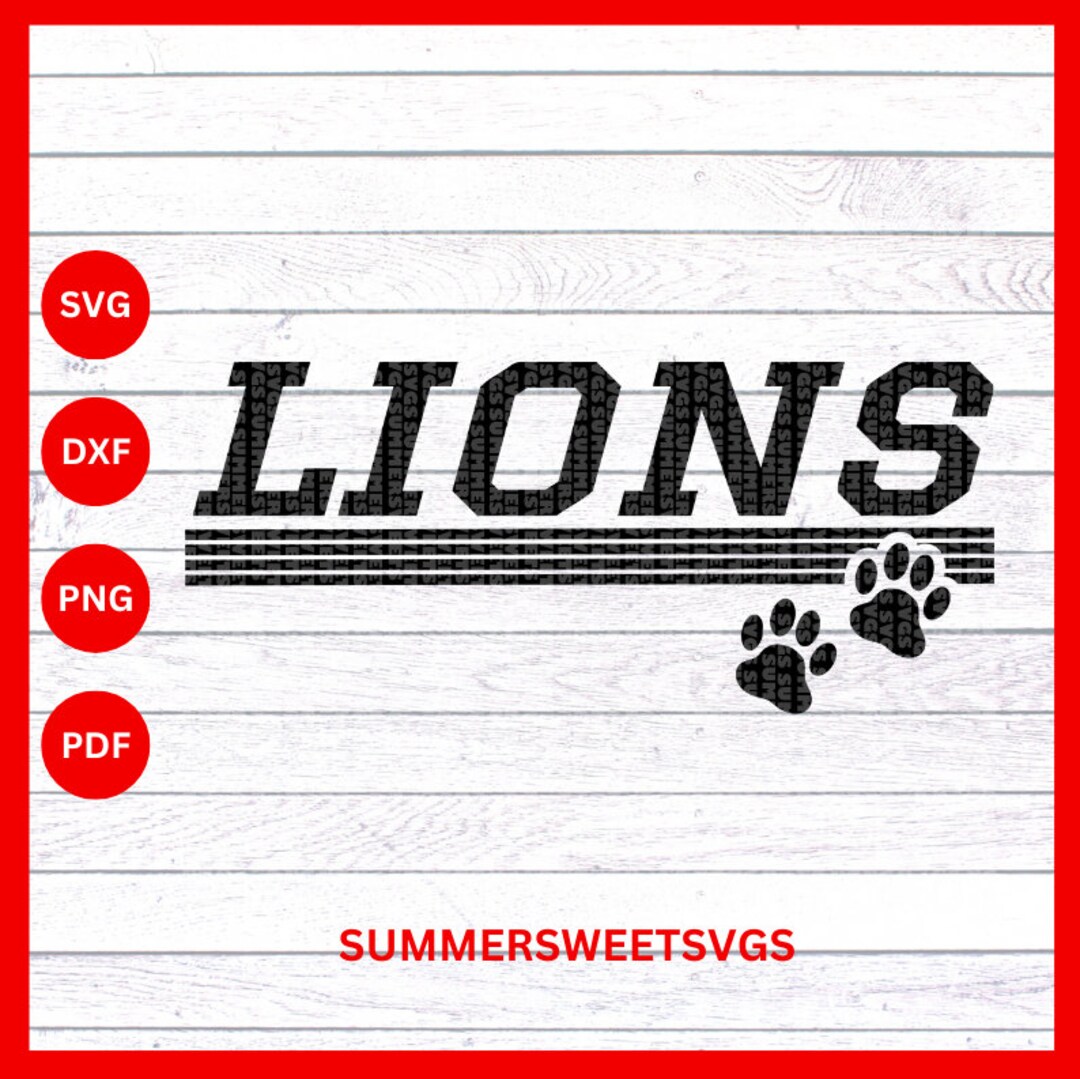 Lions, School Pride Svg, Cheer Svg, School Spirit Svg, Homecoming ...