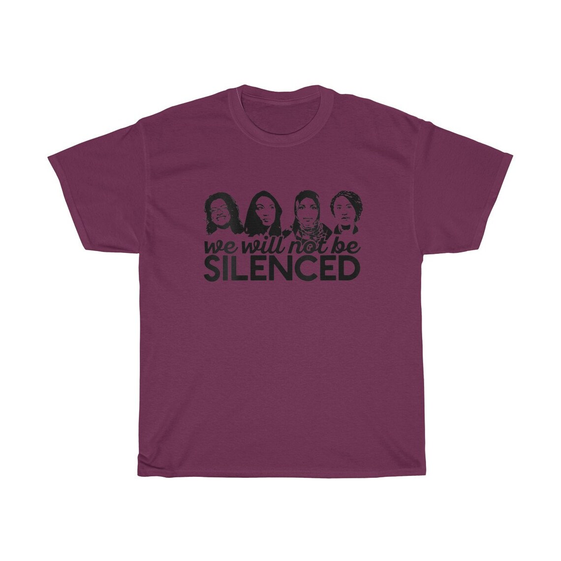 We Will Not Be Silenced the Squad Rashida AOC Omar Meme T-shirt - Etsy