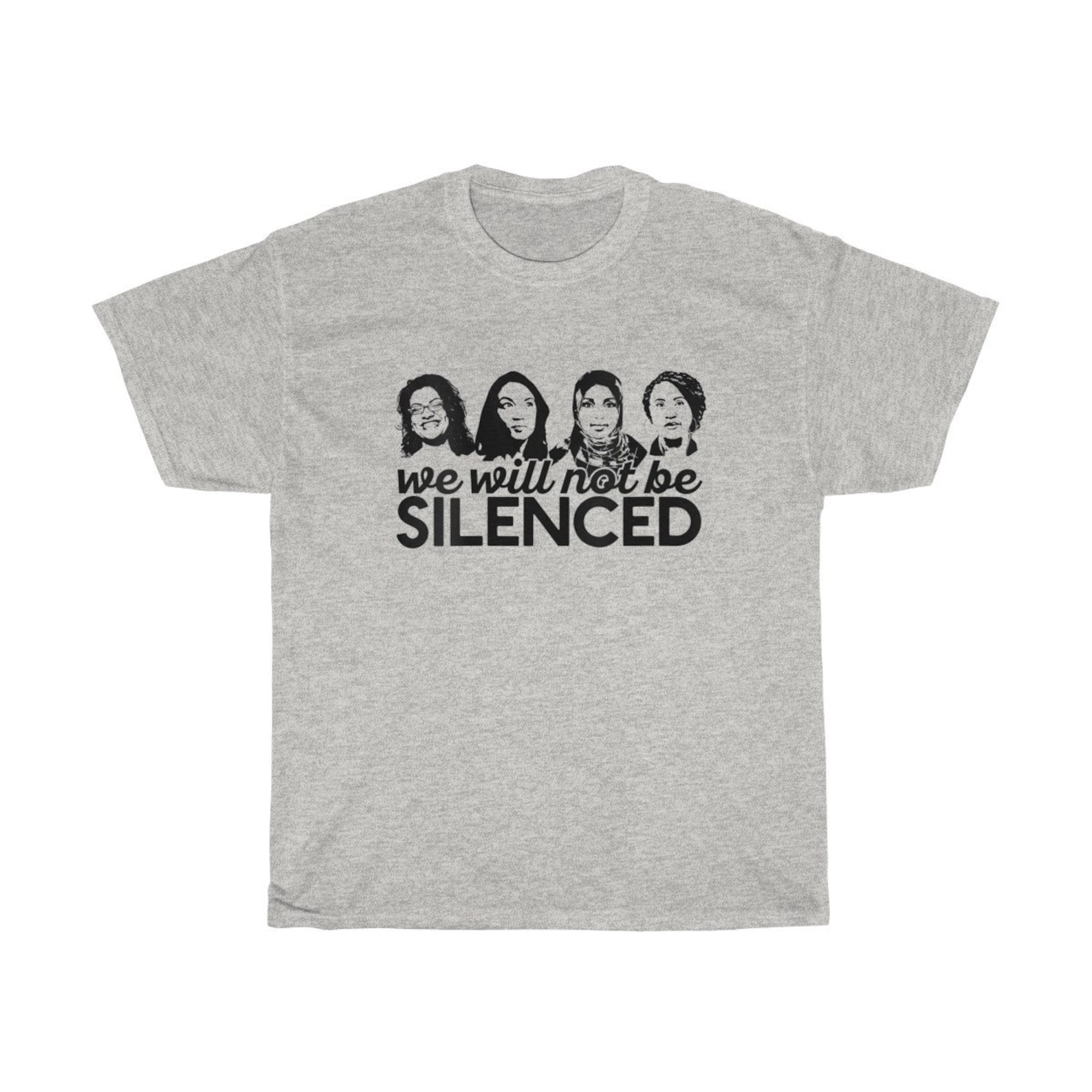We Will Not Be Silenced the Squad Rashida AOC Omar Meme T-shirt - Etsy