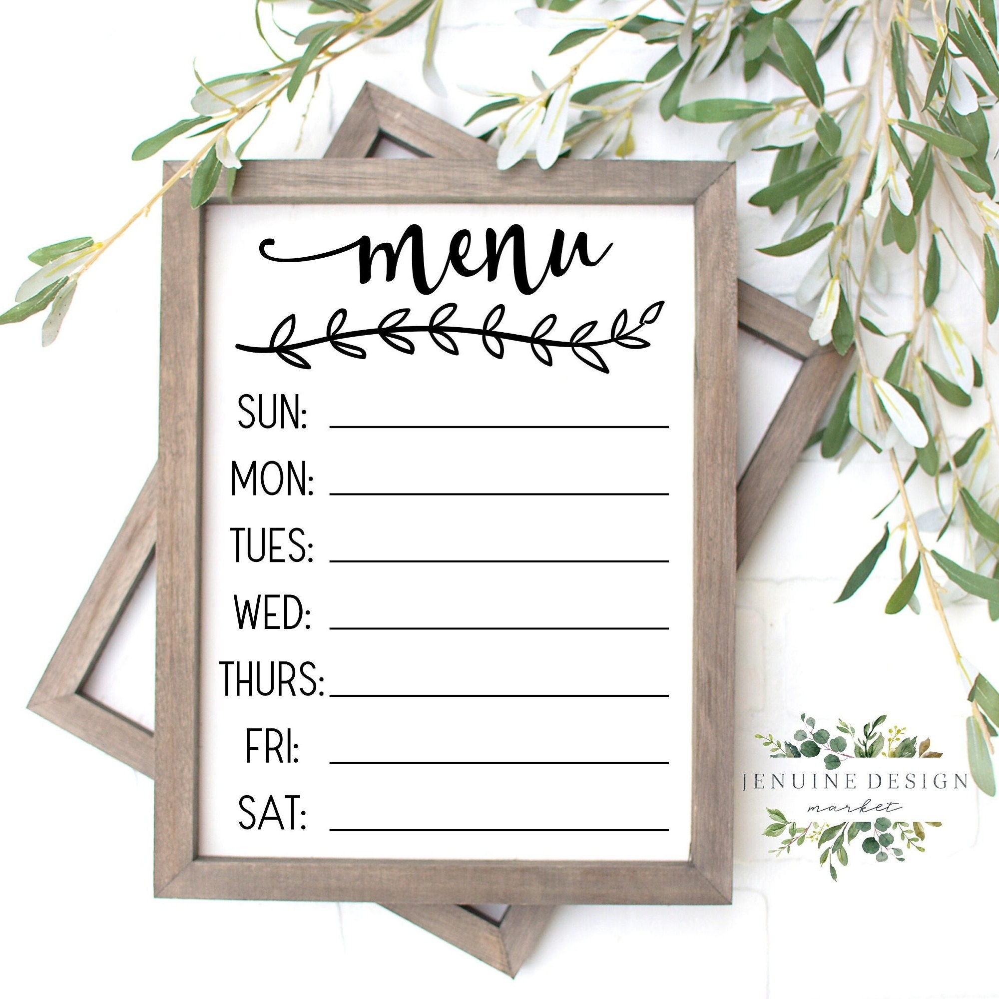 Printable Weekly Menu | Menu Board | Meal Planning Board | Menu SVG - Etsy