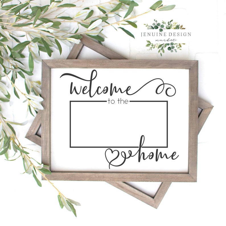 DIY Personalized Welcome Sign SVG Last Name SVG Cut File - Etsy
