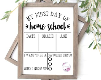 Back to School Printable First Day of School Stats Sign | Etsy