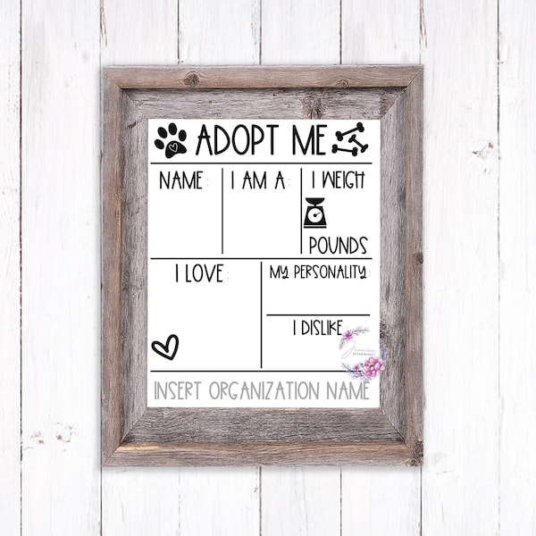 Rescue Dog Sign - Etsy