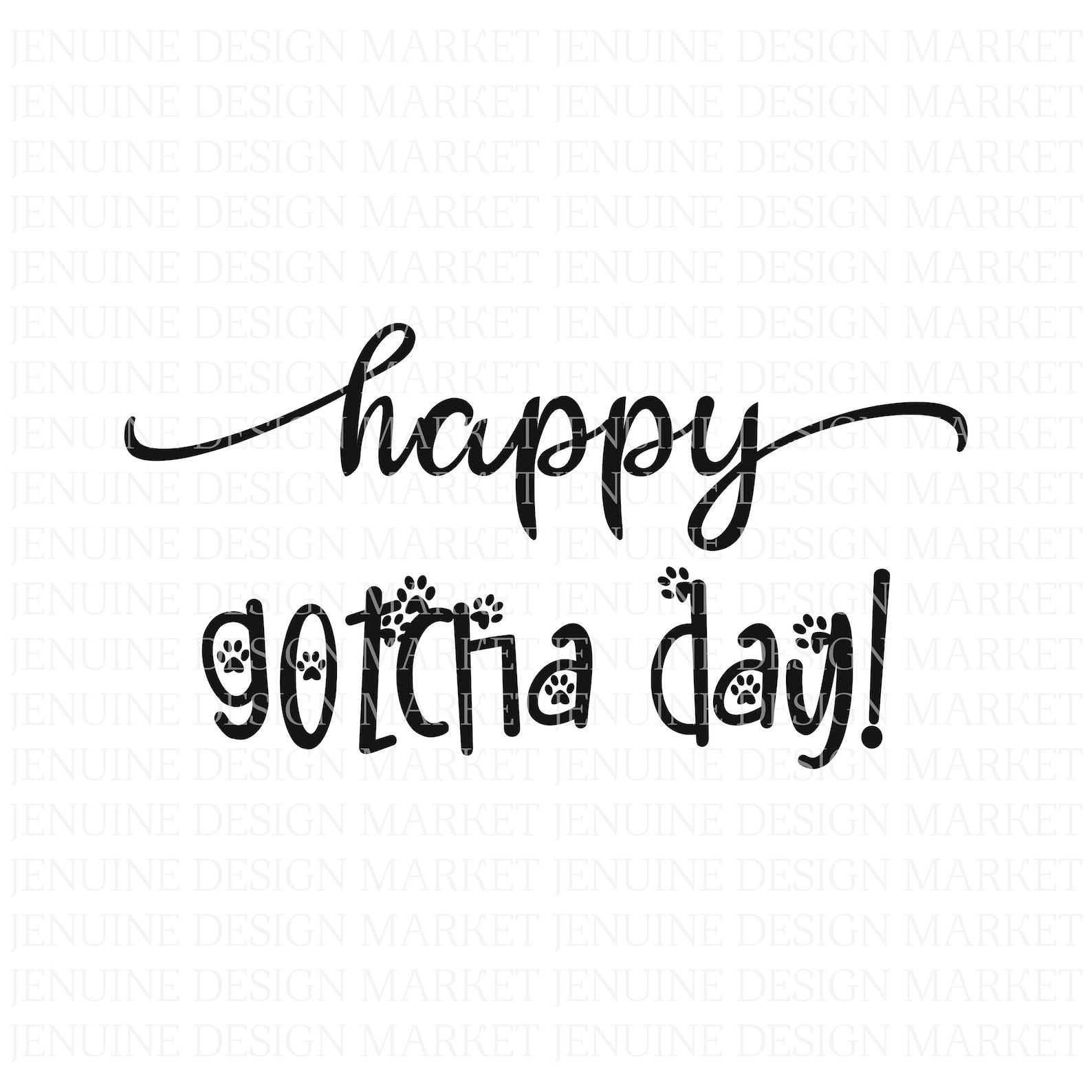 Happy Gotcha Day Printable Sign | Dog Adoption | Pet Rescue | Gotcha ...