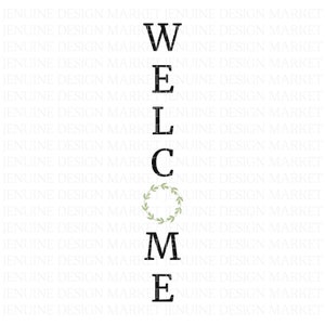 Vertical Welcome SVG | Front Porch SVG - Etsy