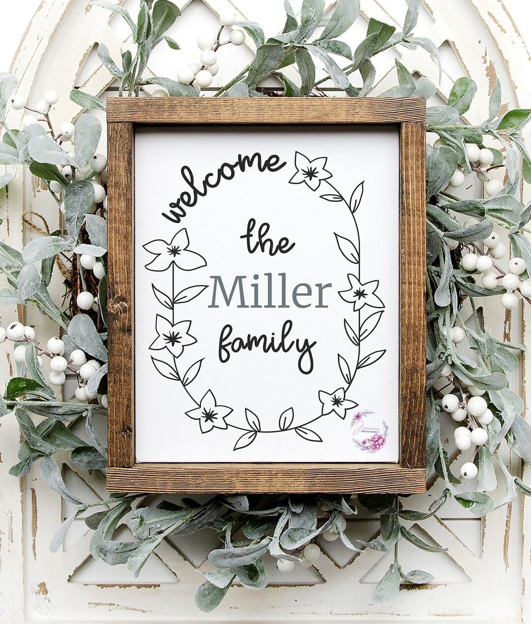 Welcome SVG | DIY Last Name SVG | Printable Family Sign - Etsy