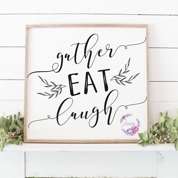 Gather Eat Laugh - Etsy