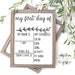 My First Day of School Printable Sign Digital Back to School | Etsy