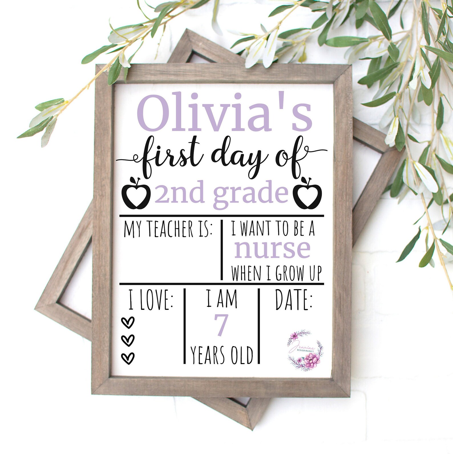 Back to School Printable | First Day of School Stats Sign | Back to ...