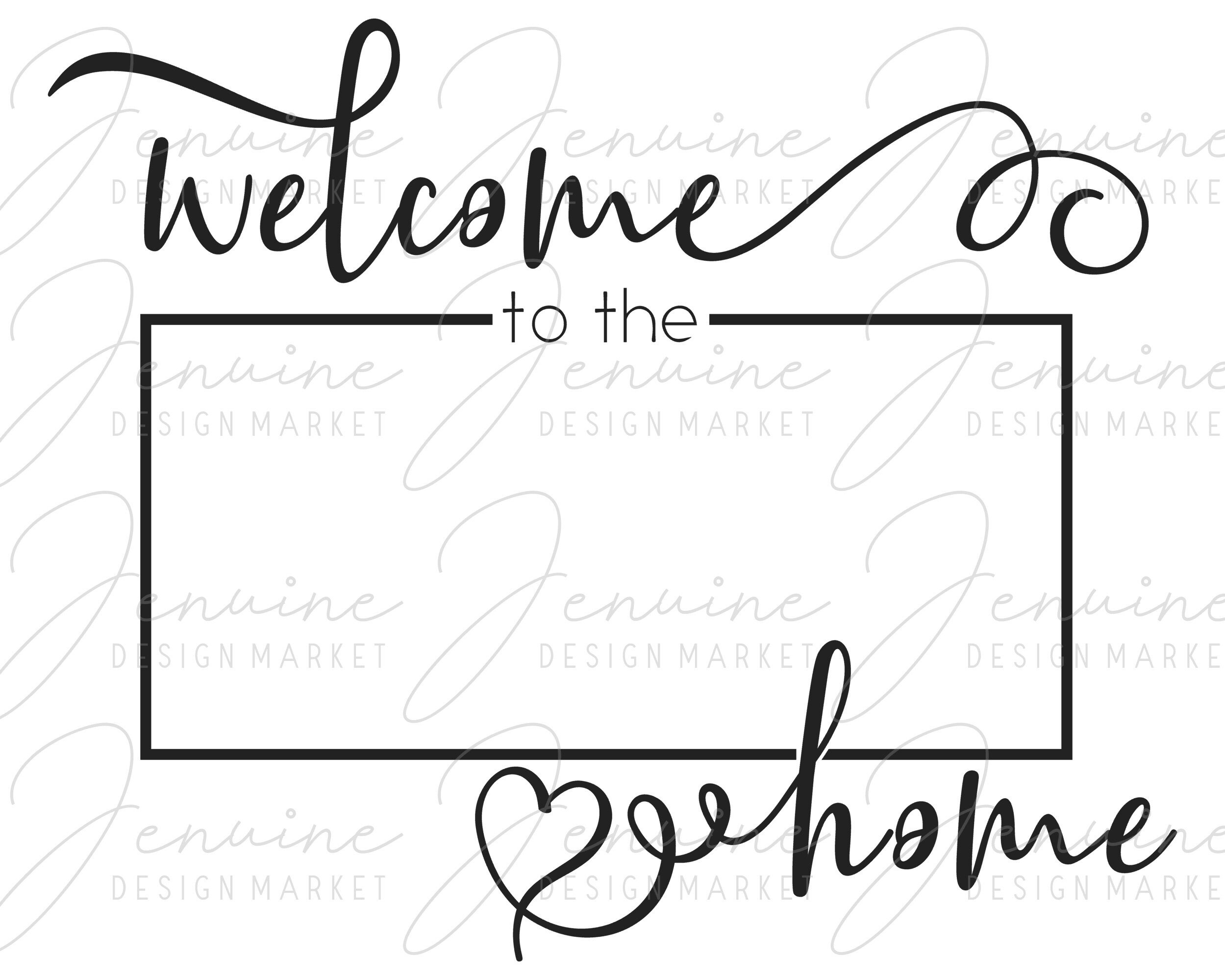 DIY Personalized Welcome Sign SVG Last Name SVG Cut File | Etsy