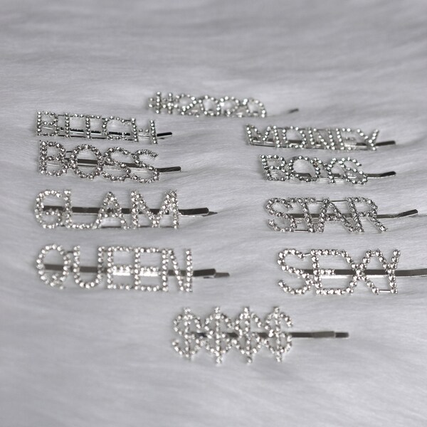 Rhinestone Words - Etsy