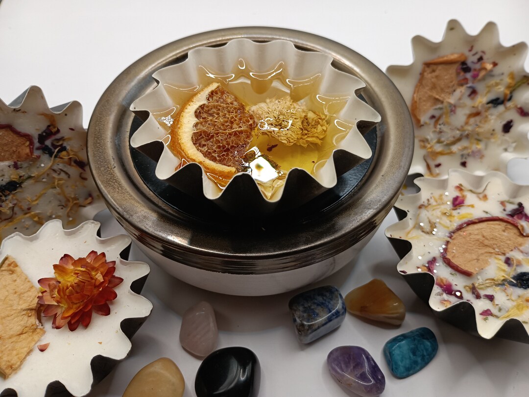 Wax Melt Fragrance Cups Infused With Dried Fruit And/or Flowers - Etsy