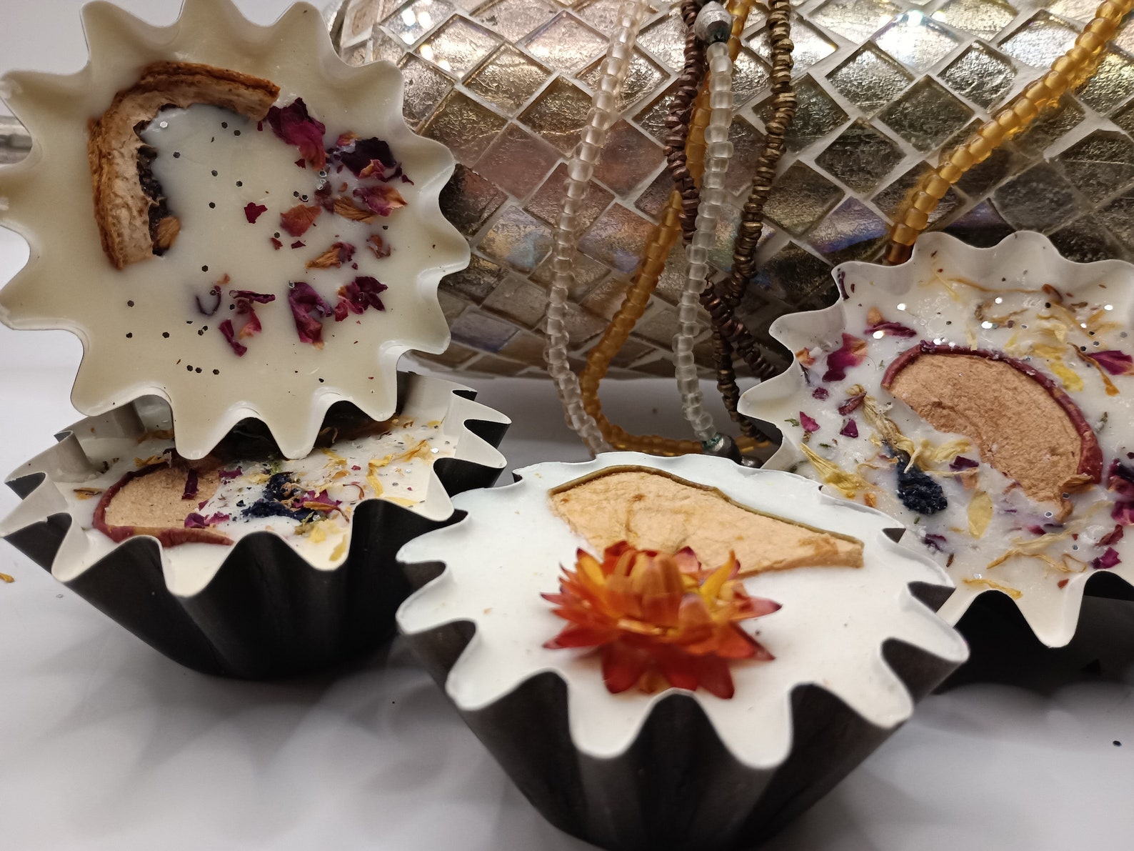Wax Melt Fragrance Cups Infused With Dried Fruit And/or Flowers - Etsy
