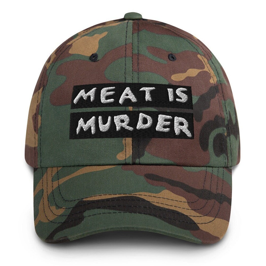 Meat is Murder Hat - Etsy