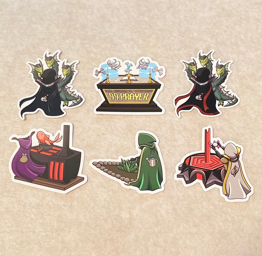 OSRS Inspired Stickers + Sticker Bundles - Etsy