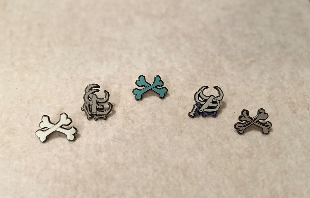 OSRS Inspired 5 Bone Pin Set - Etsy