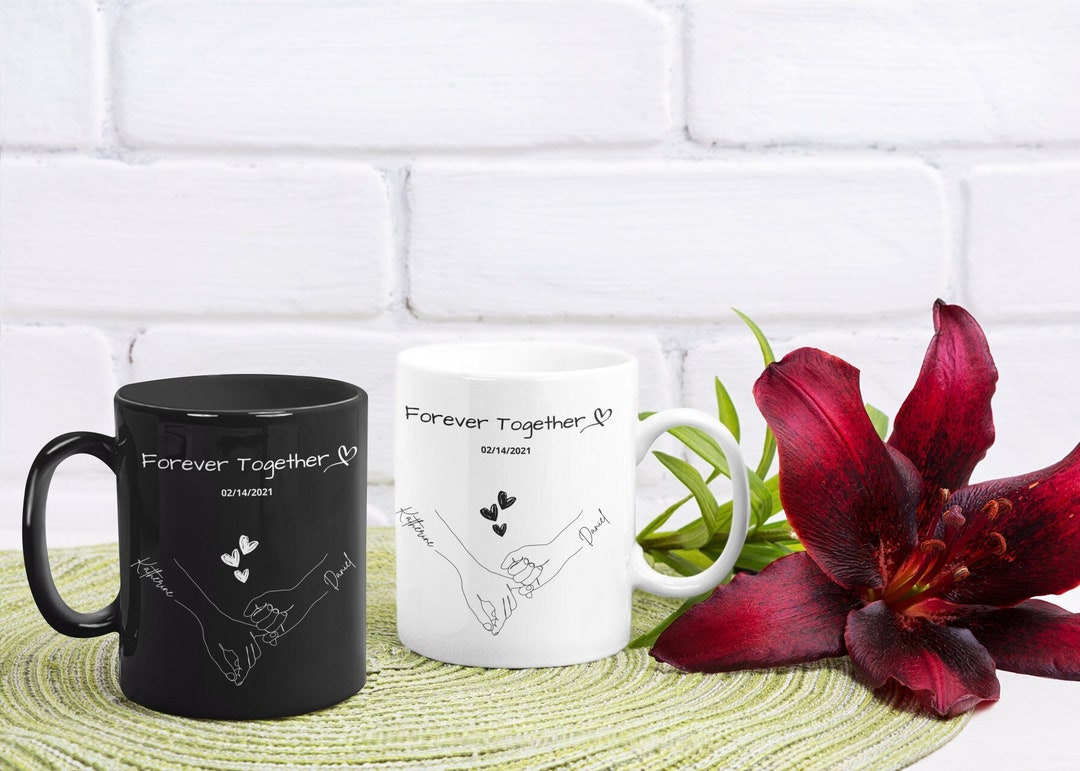Forever Together Mug, Holding Hangs, Valentines Day, Girlfriend ...