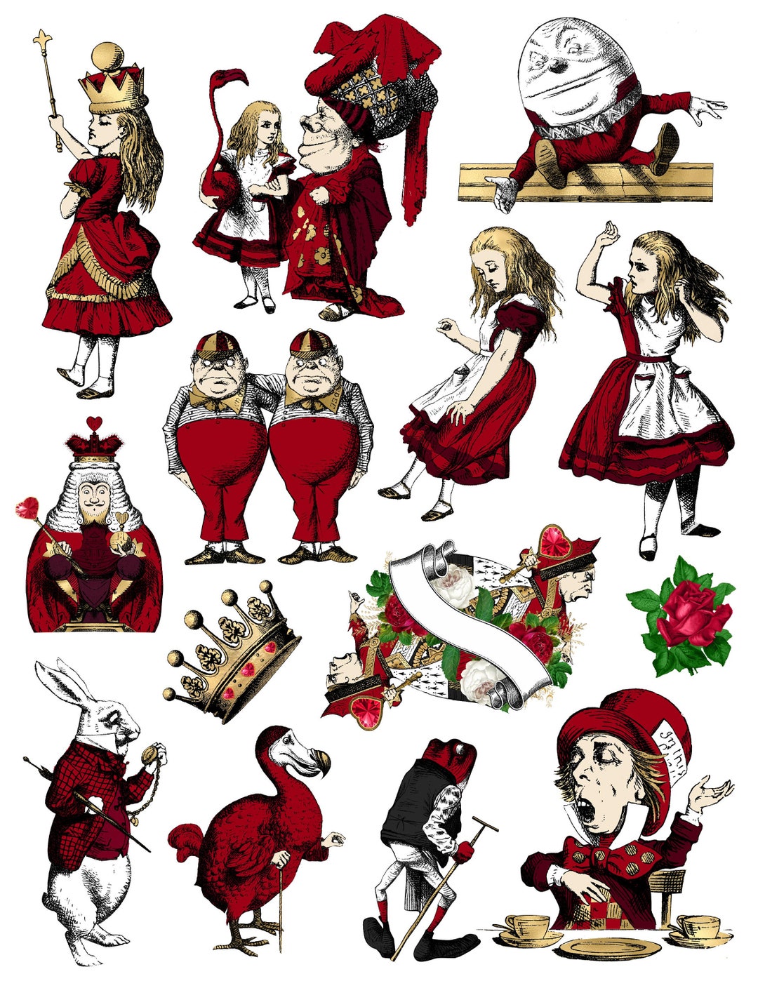 Alice Resin Inserts in Color, Alice Resin Inserts, Colored Resin ...