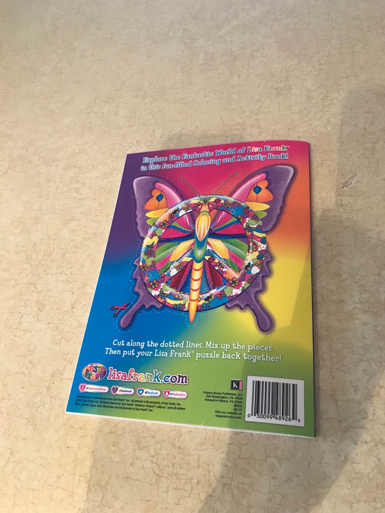 Lisa Frank Coloring and Activity Book Lisa Frank Coloring - Etsy