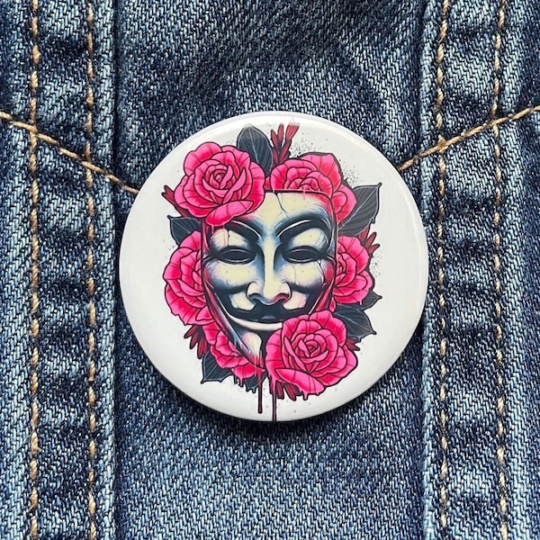 V for Vendetta Mask - Etsy