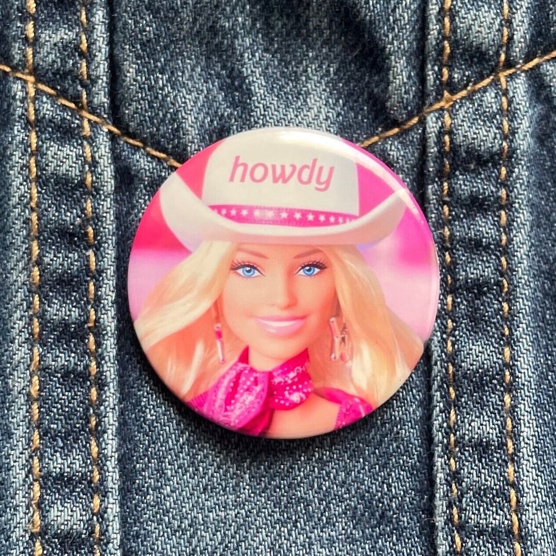 Howdy Pin Back Button - Etsy