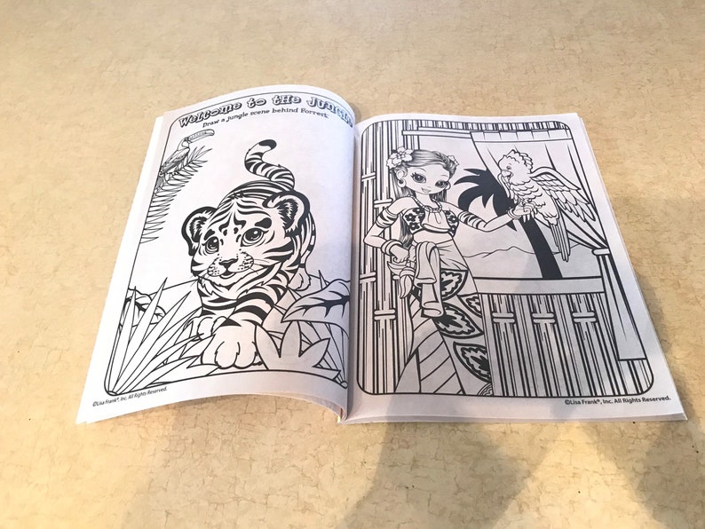 Lisa Frank Coloring and Activity Book Lisa Frank Coloring | Etsy